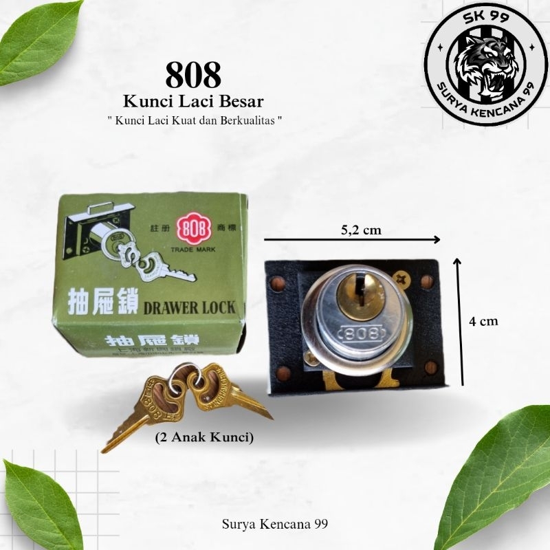 Jual Per Pack Kunci Laci Kunci Lemari 808 Besar 100% Original | Shopee ...