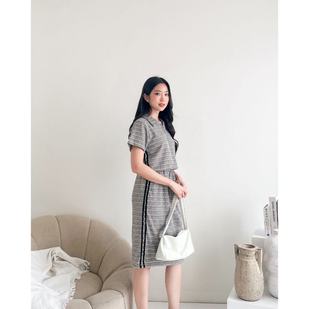 Jual ONE SET PREMIUM KNIT / DRESS PREMIUM KNIT / TOP DAN ROK KNIT ...