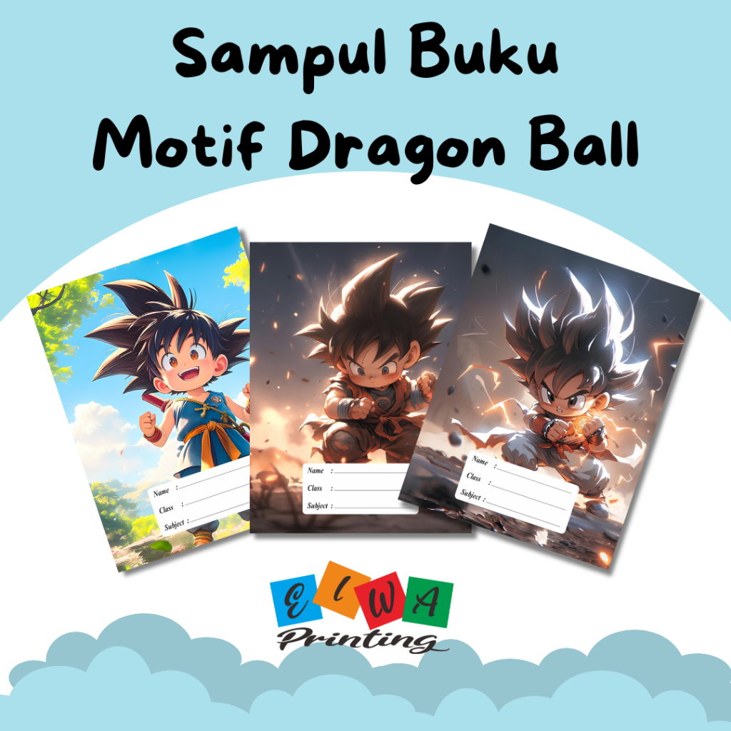 Jual Isi 8 Pcs Sampul Buku Tulis Sidu Campus Bigboss Sampul Buku Motif Estetik Dragon Ball 