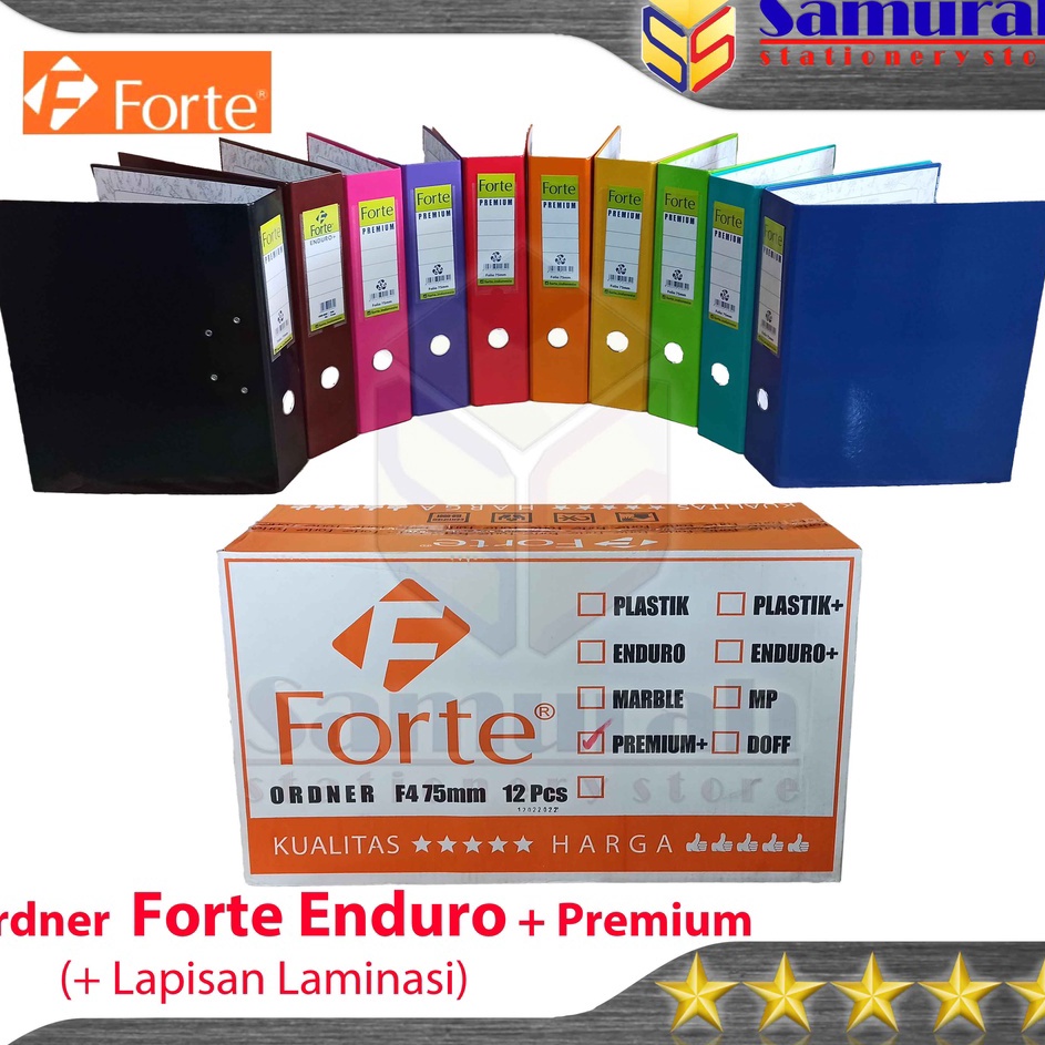 Jual Paling Hemat Ordner Forte Premium Enduro Laminasi Ukuran Folio F4 ...