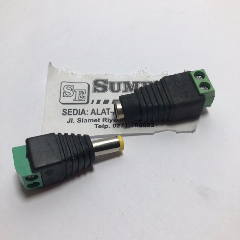 Jual jack dc colokan dc cewe atau cowo untuk socket adaptor 5.5mm ...