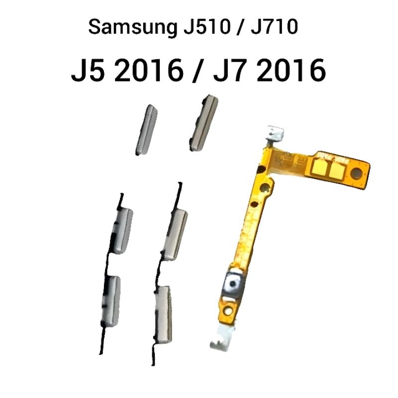 Jual PERNIK + FLEXIBLE ON OFF SAMSUNG J5 2016 J7 2016 J510 J710 TOMBOL LUAR DALAM 1 SET | Shopee ...