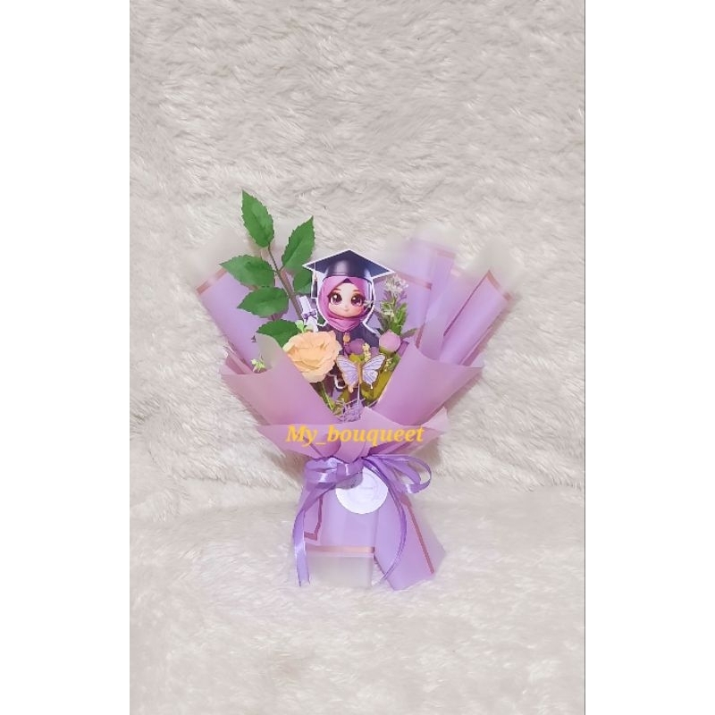 Jual Bouquet Graduation / Bouquet Kelulusan / Buket Bunga Artificial ...