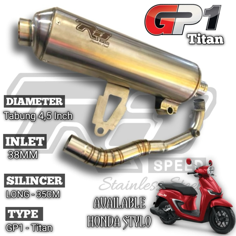Jual knalpot stylo original R3 speed Gp 1 honda stylo ndangak | Shopee ...