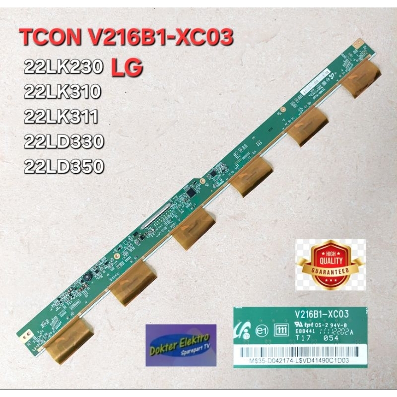 Jual TCON LG 22LK230 22LK310 22LK311 22LD330 22LD350 V216B1-XC03 ...