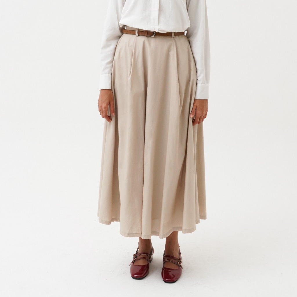 Jual Queensland A-Line Pleated Skirt Rok Panjang Wanita LIN000644Q ...