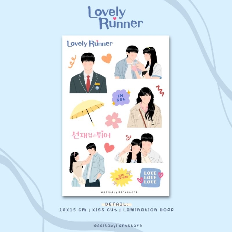 Jual Stiker Sheet Kdrama Lovely Runner || salsabyllartstore | Shopee ...