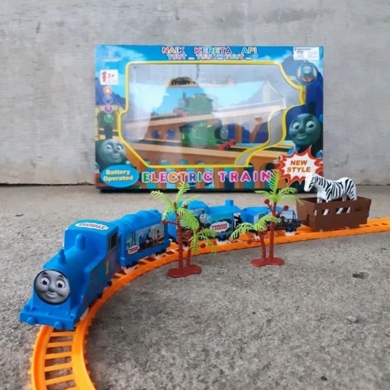 Jual Mainan Kereta Api Rel Baterai - Train Rail Batre Koleksi Anak Laki Perempuan | Shopee Indonesia