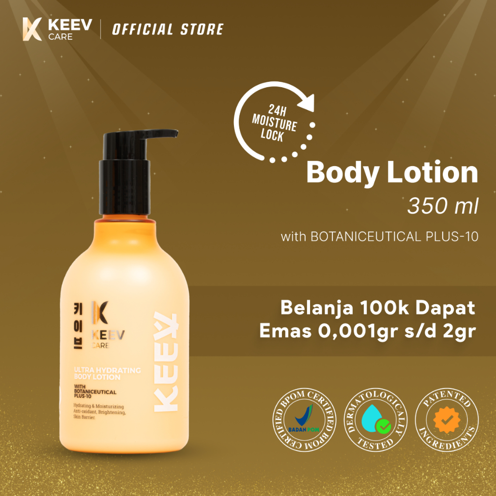 Jual Keev Care Ultra Hydrating Body Lotion with BOTANICEUTICAL PLUS-10 350gr Menjaga Kelembaban ...
