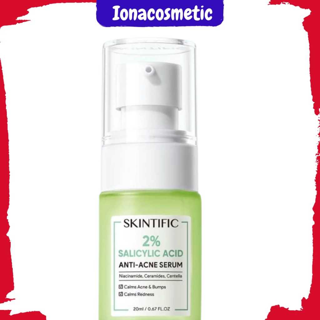 Jual SKINTIFIC 2% Salicylic Acid Anti Acne Serum 20ml Serum Jerawat ...