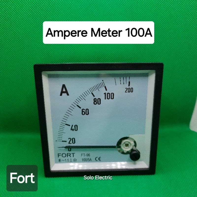 Jual Ampere Meter 100A Fort Ampere meter Analog 100A | Shopee Indonesia