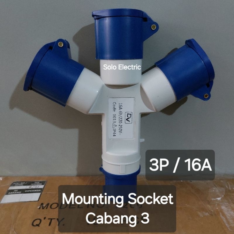 Jual Socket Industri Mounting / Industrial Socket Plug Spliter | Shopee ...