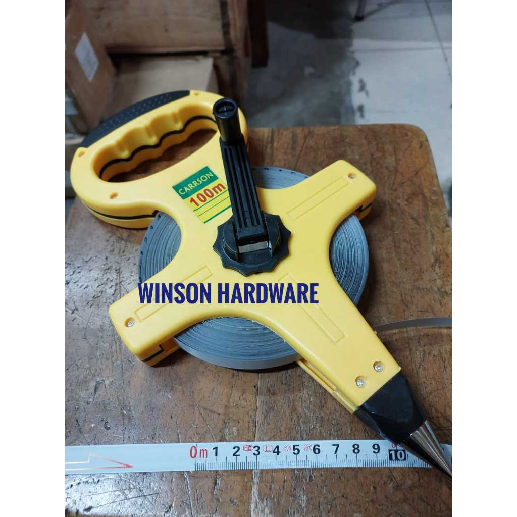 Jual CARRSON Meteran Tancap Plat 50m - Meteran Tanah Gulung Roll 50 ...