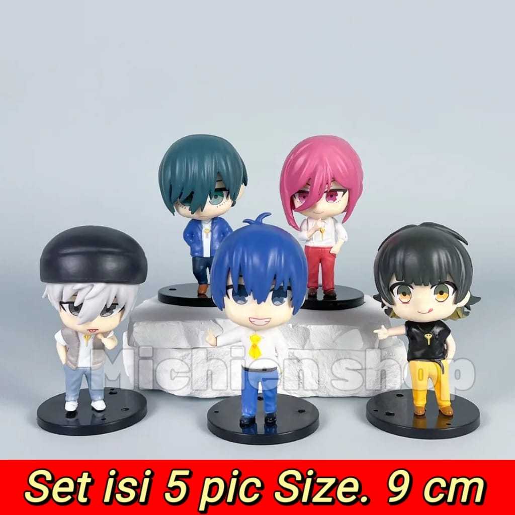 Jual Blue Lock Set isi 5pcs/Isagi Yoichi Bachira Meguru Nagi Seishiro Chigiri Hyoma Action ...
