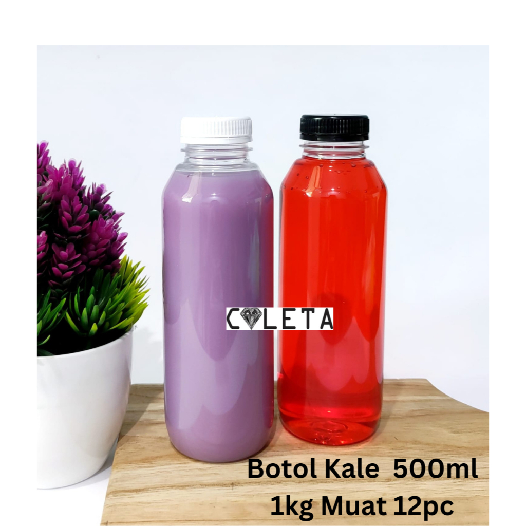 Jual (Minimal Order 12pc) Botol Plastik Kale 500ml PET / Botol PET ...
