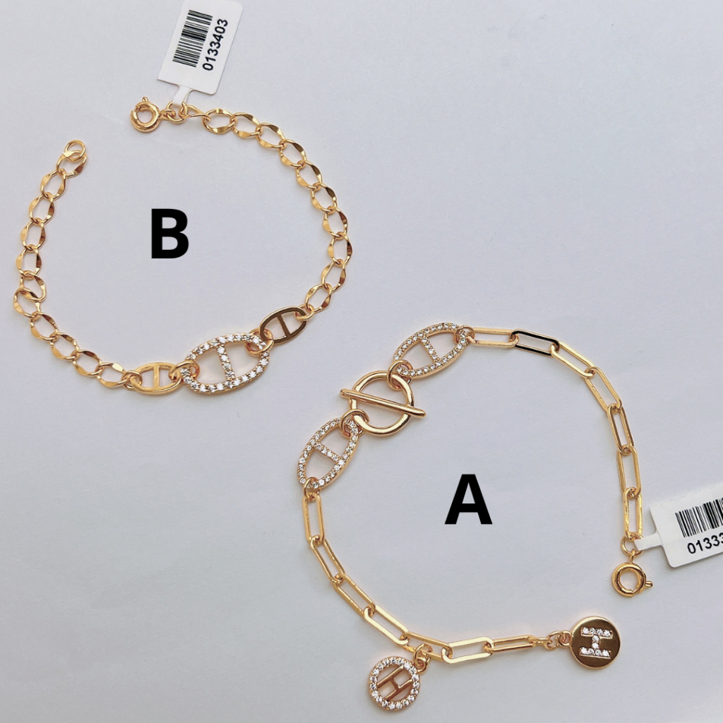 Jual GTRD 273 gelang tangan rantai mewah anggun kait donat panjang 16 ...