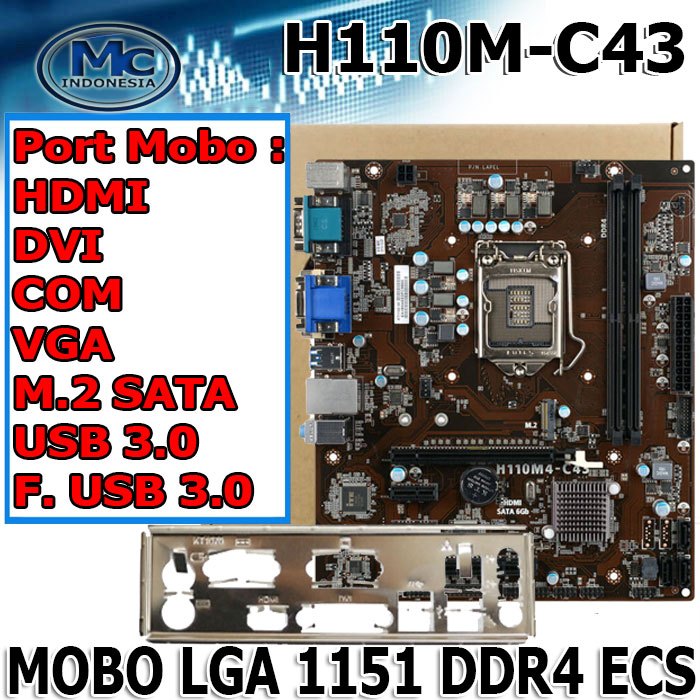 Jual MOBO Motherboard Mainboard H110 Intel LGA 1151 Onboard | Shopee Indonesia