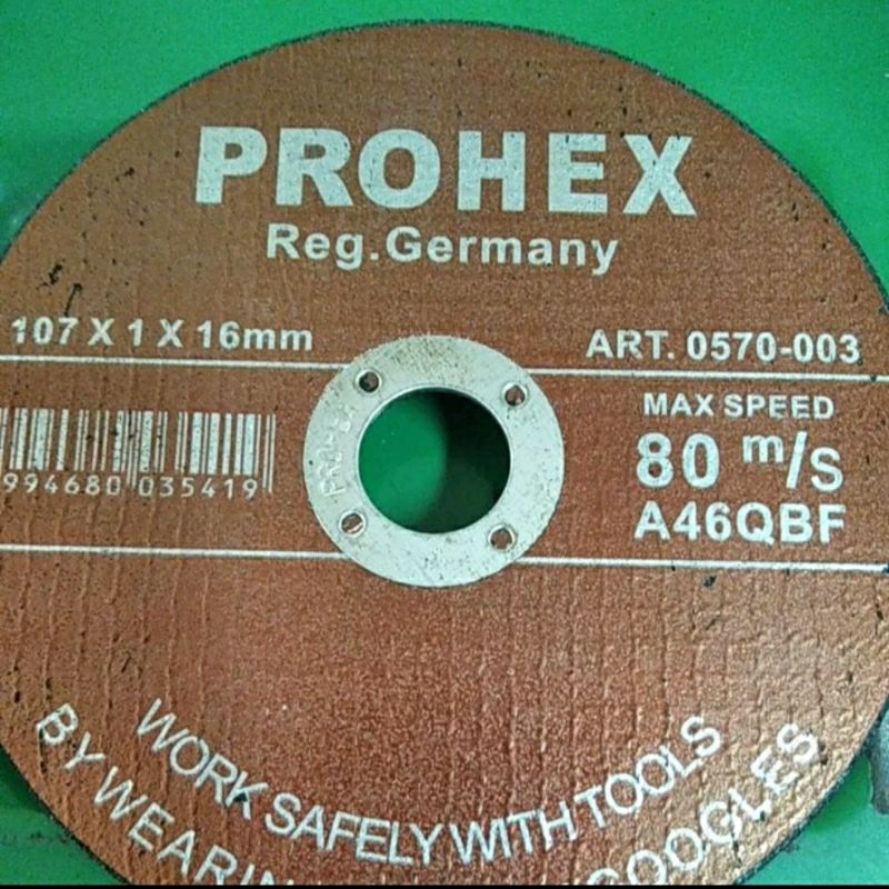 Jual BATU GERINDA POTONG BESI 4" PROHEX / BATU POTONG GRINDA 4 INCH ...