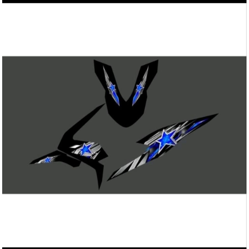Jual STRIPING STICKER TRANSPARAN HONDA BEAT DELUXE CUSTOM DESAIN ...