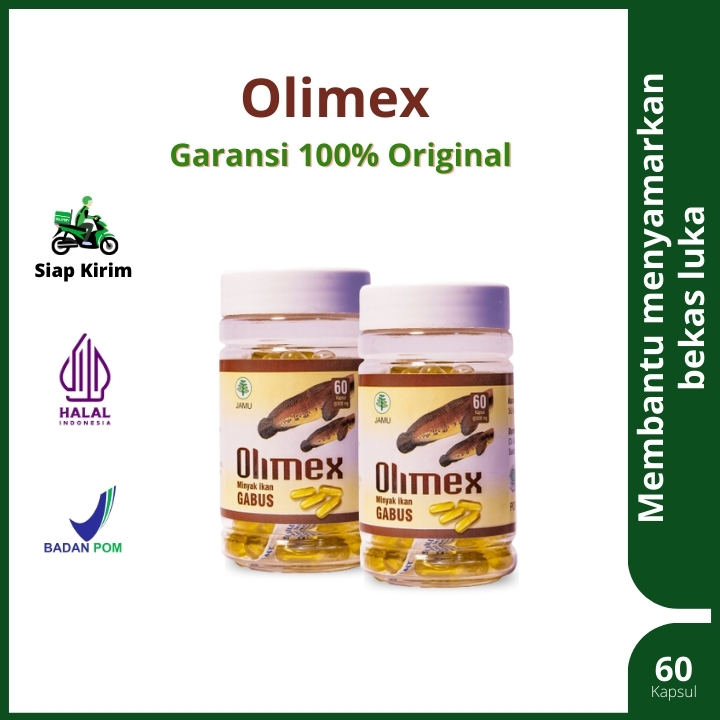 Jual 2 Botol Olimex Kapsul Minyak Ikan Gabus Asli Original Official Store | Shopee Indonesia