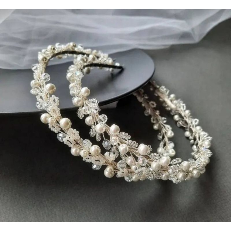 Jual Bando hiasan kepala model mutiara terbaru BND20GH | Shopee Indonesia