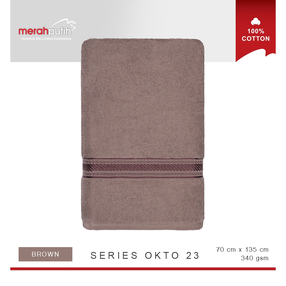 Jual Handuk Merah Putih Towel Series Okto 70 x 135 cm / Handuk Mandi ...