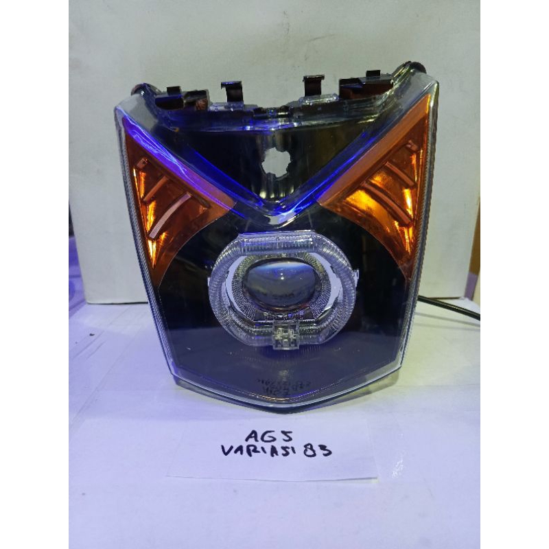 Jual reflektor beat FI 2013-2015 custom hitam oren proji biled ala ala ...