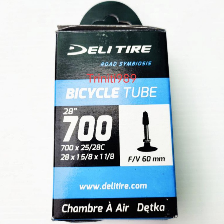 Jual Lagi Tren Ban dalam sepeda fixie 7 x 2528C Deli Tire FV 6mm 8mm | Shopee Indonesia