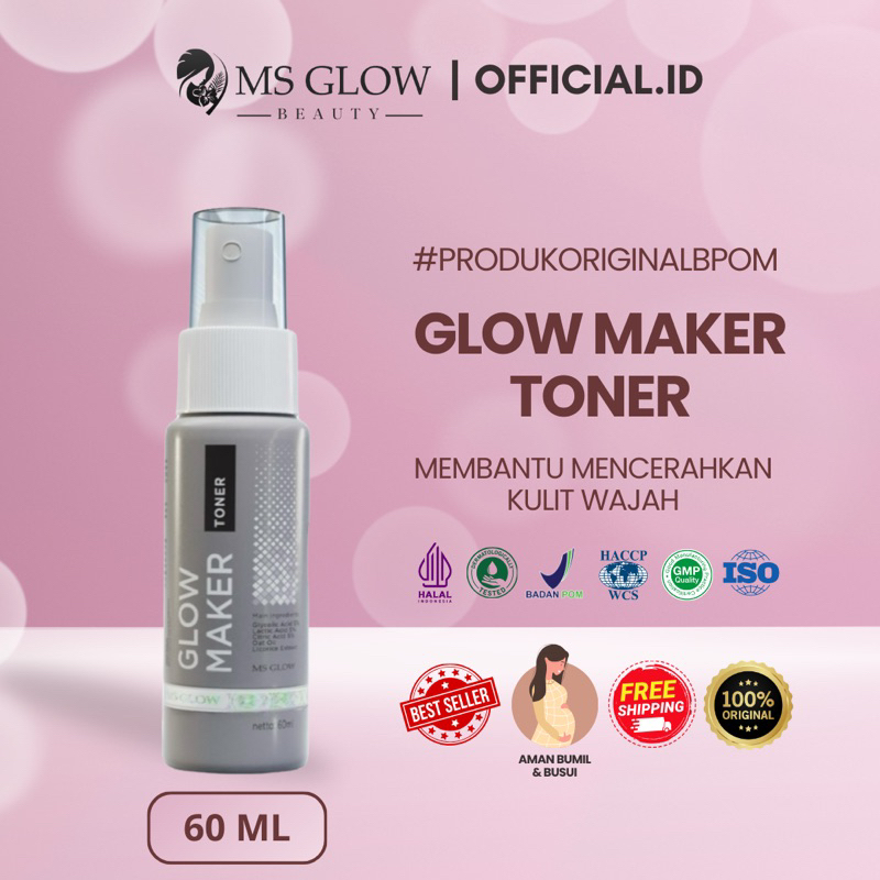 Jual MS GLOW - GLOW MAKER TONER/TONER GLOW - KULIT NORMAL - by ...