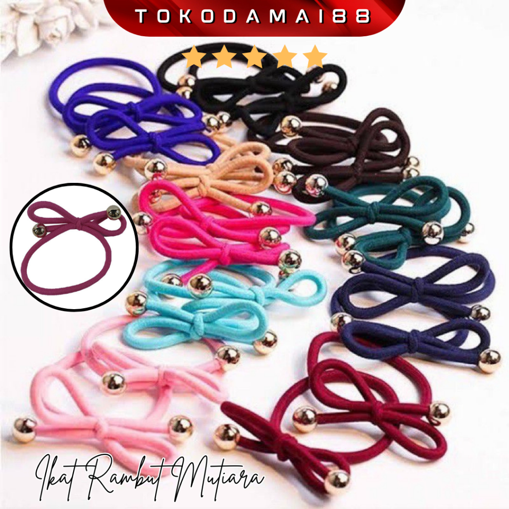 Jual KUNCIRAN RAMBUT KARET PITA / IKAT RAMBUT KOREA / GELANG PITA/KARET ...