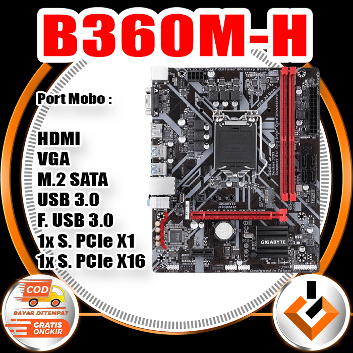 Jual Mobo b360 soket lga 1151 ddr4 gaming mainboard pc komputer dengan ...