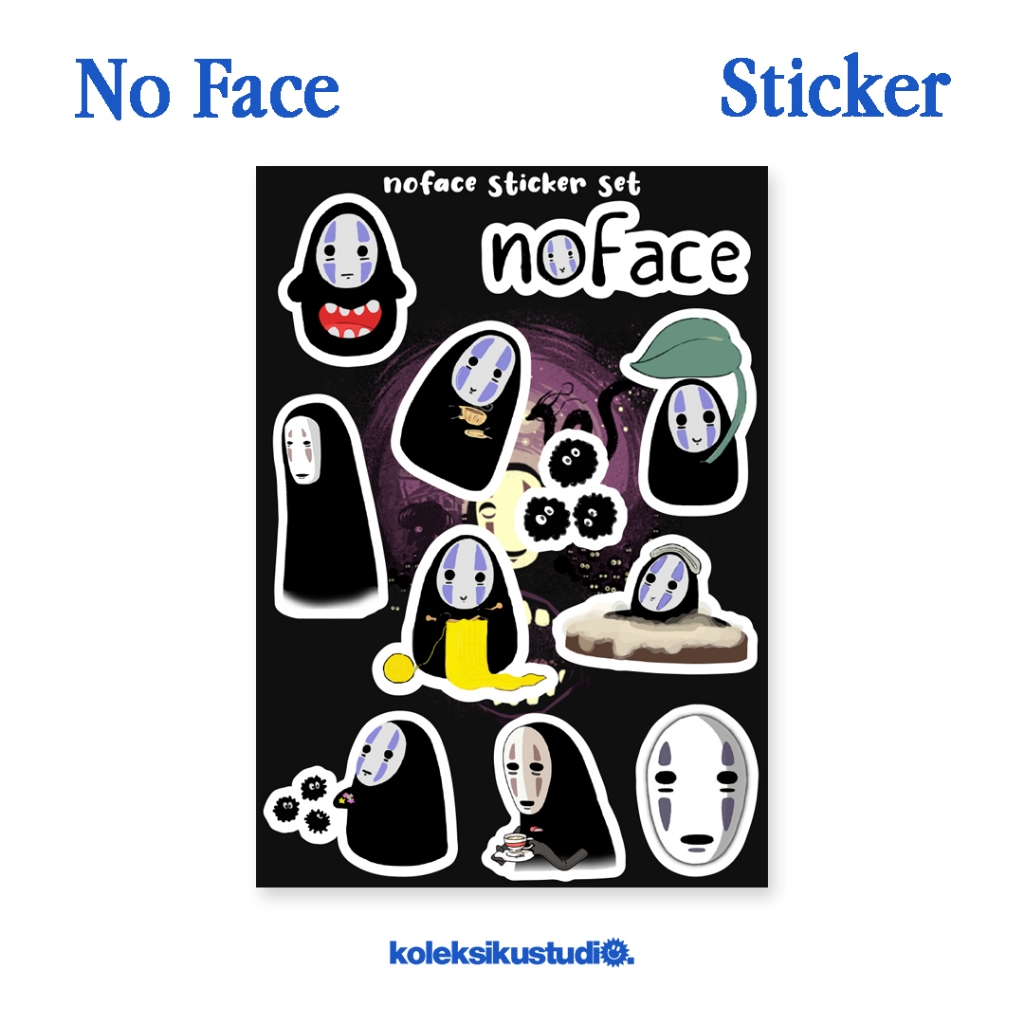 Jual Stiker No Face Ghibli Anime Movie Sticker Aesthetic Lucu Stiker HP ...