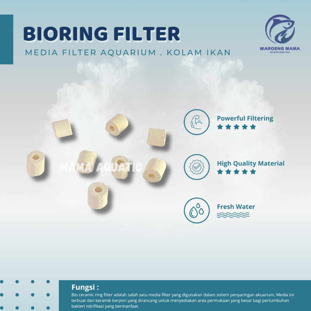 Jual Bioring Media Filter Kolam Ikan Aquarium Akuarium Bio Ring Care ...