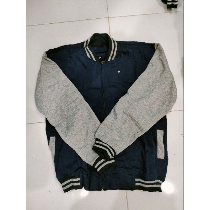 Jual VERSITY BASE BALL - JAKET ZIPPER COSTUME SABLON / BORDIR COTTON ...