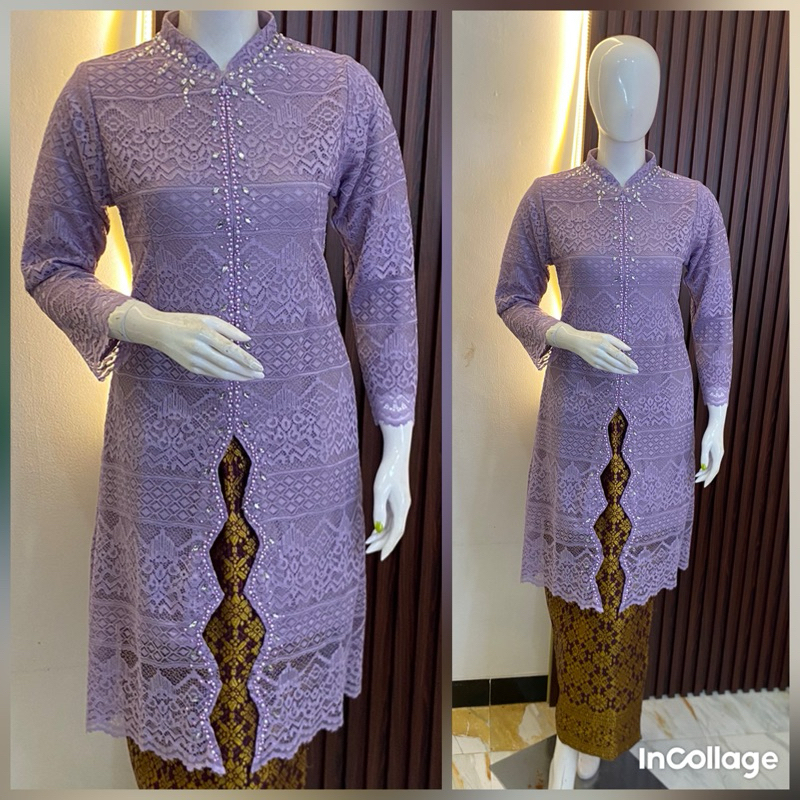 Jual Setelan kebaya brokat sanghai seragaman pesta//brokat wisuda ...