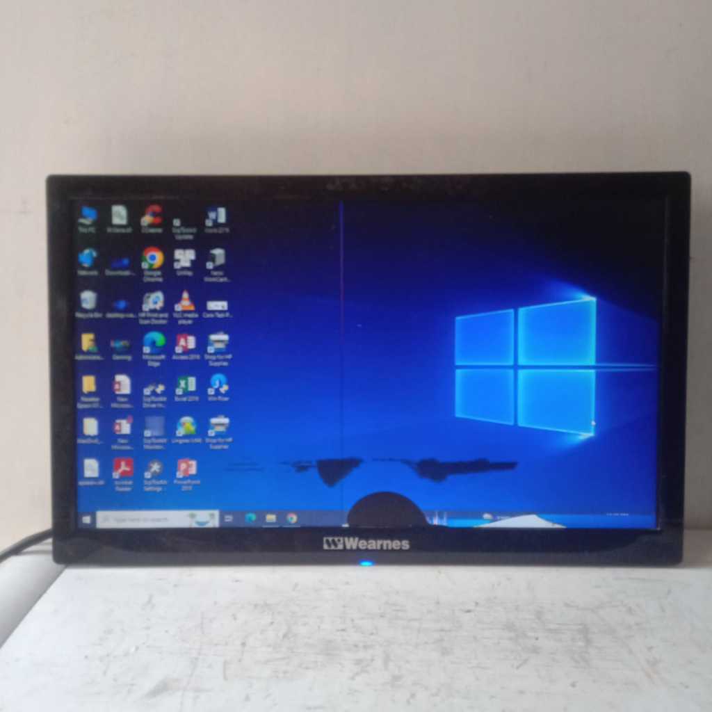 Jual lcd monitor wearnes tft185w80psa 19inch kondisi minus layar pecah ...