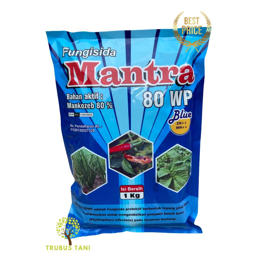 Jual FUNGISIDA MANTRA 80 WP MANCOZEB BIRU | Shopee Indonesia