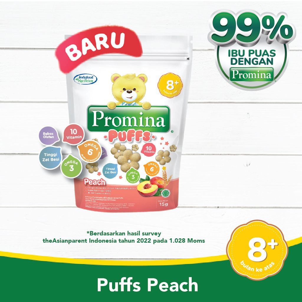 Jual PROMINA PUFFS PEACH 15G | Shopee Indonesia