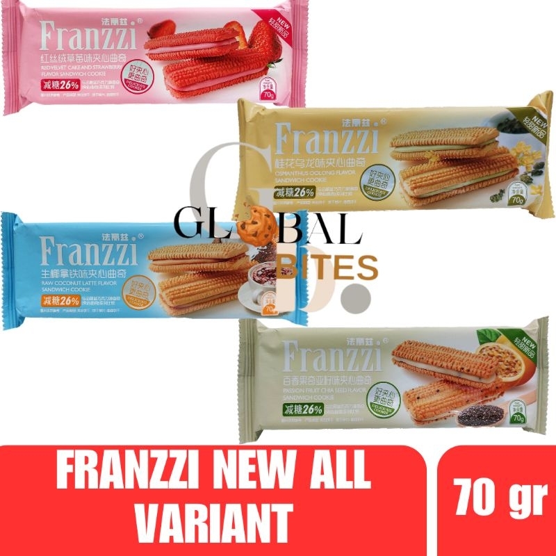 Jual FRANZZI Sunssi Cookies Cookie Biskuit Dark Chocolate Vanilla Lemon ...