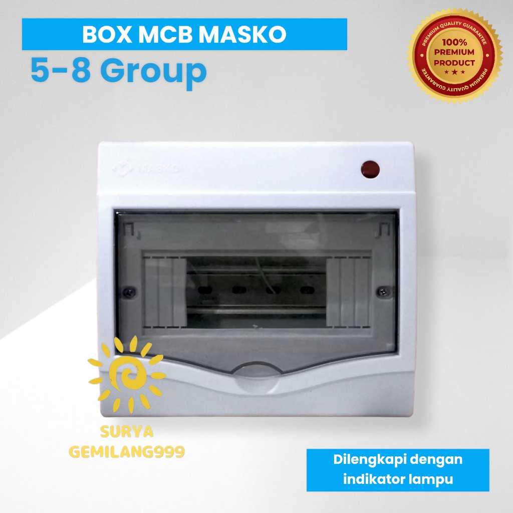 Jual MASKO BOX MCB IB 3GROUP/4GROUP+LAMPU/8 GROUP/12GROUP (PILIH VARIAN ...
