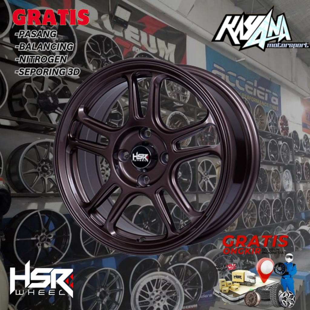 Jual Velg Racing R15 Mobil Mobilio Sigra Ayla Brio Datsun Velg HSR Nx ...