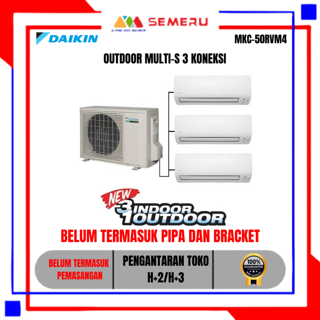 Jual DAIKIN AC OUTDOOR MULTI-S 3 KONEKSI MKC-50RVM4 MAX 2 PK / MKC-70SVM4 MAX 3 PK TERPISAH ...
