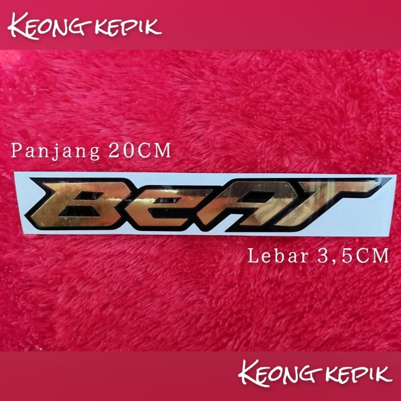 Jual (BISA COD) STIKER STICKER KECIL CUTTING TULISAN BEAT PREMIUM ...