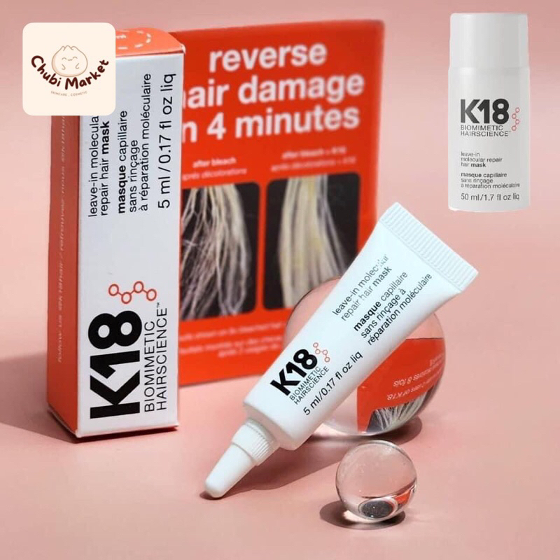 Jual K18 Leave-In Molecular Hair Mask, Repairs Dry or Damaged Hair, Reverse Hair Damage from ...