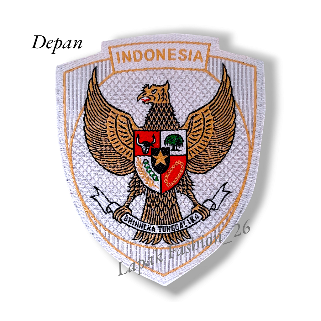 Jual Logo Patch Woven / Emblem Club Bola Timnas Garuda Putih | Shopee ...