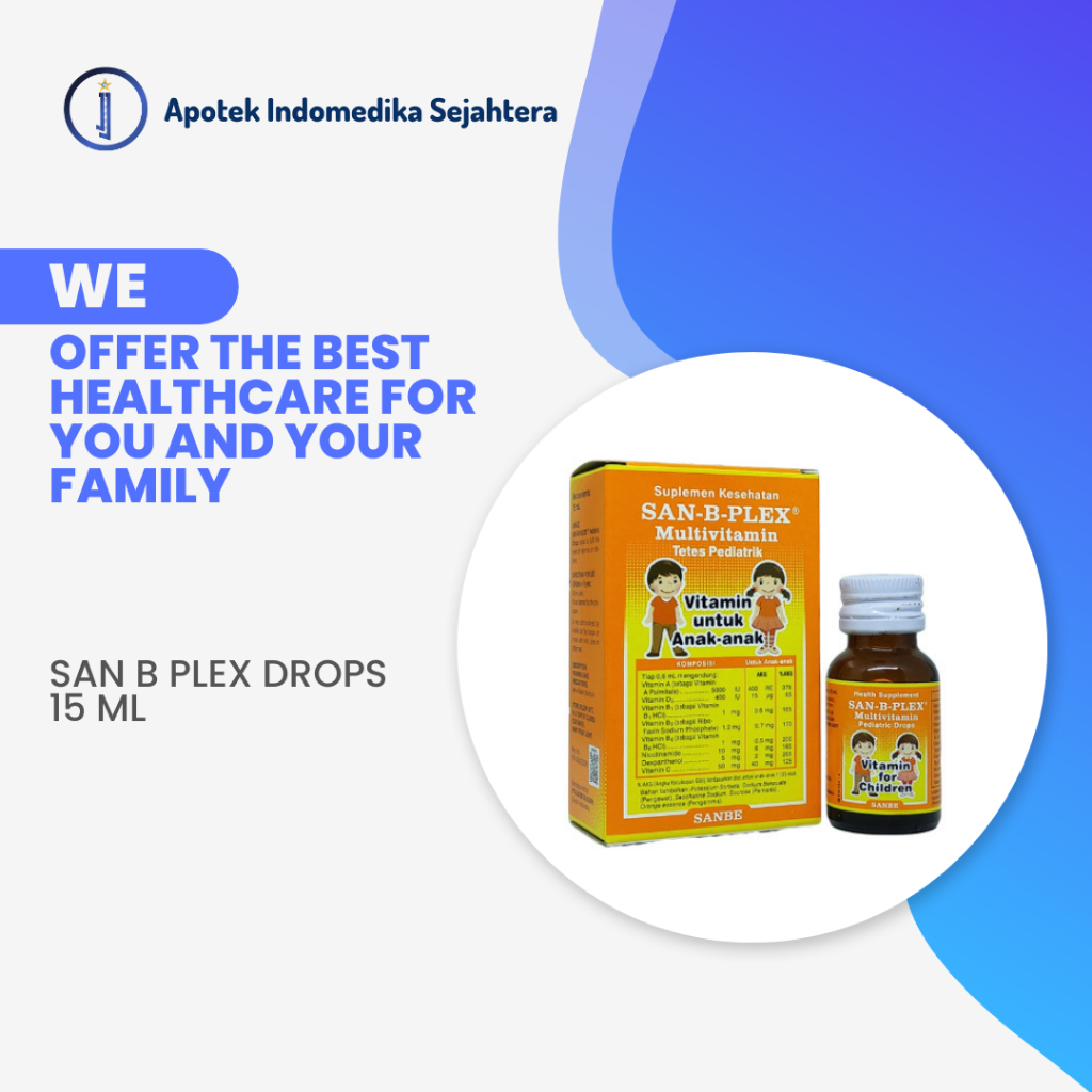 Jual SAN-B-PLEX SAN B PLEX DROPS 15 ML MULTIVITAMIN | Shopee Indonesia