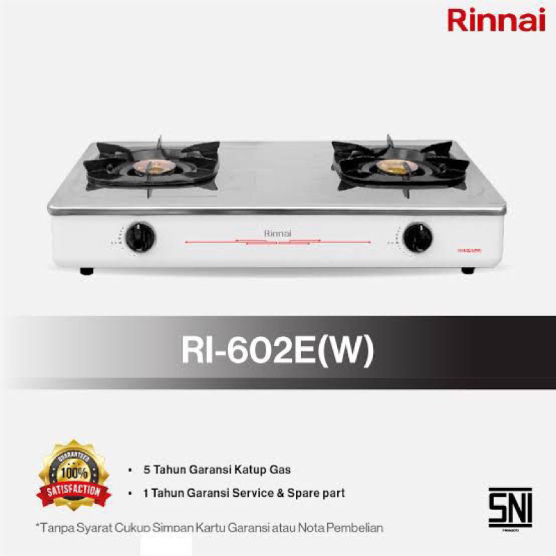 Jual Kompor Rinnai 2 Tungku 602E(W) | Shopee Indonesia
