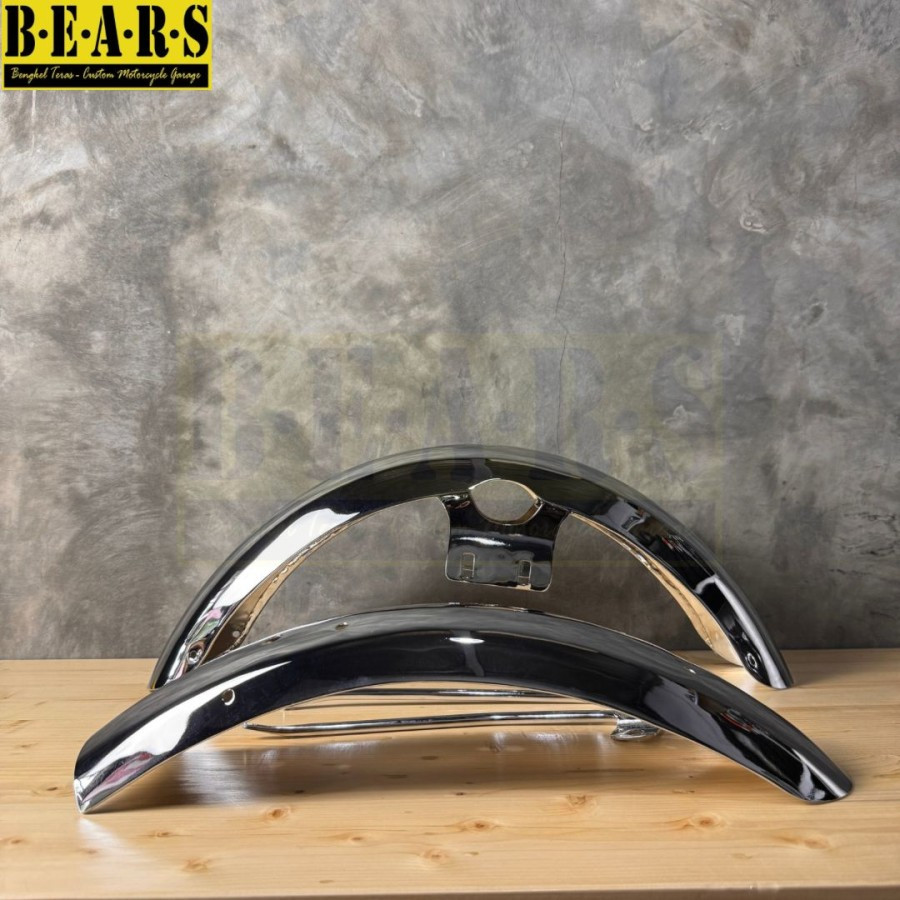 Jual Spakbor Kawasaki W175 Model Classic British Chrom Krum PnP Custom ...