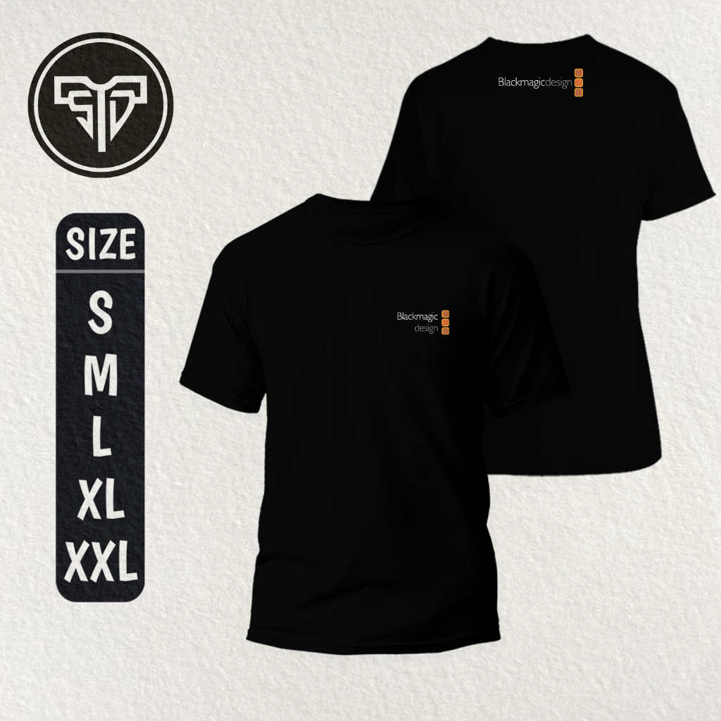 Jual Kaos Blackmagic Design | Baju Blackmagic Design | Baju Crew Acara ...