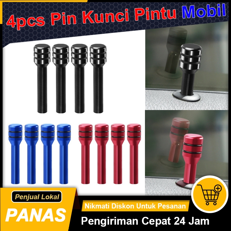 Jual 4pcs Universal Kunci Pintu Mobil Pin Knop Kunci Mobil Untuk ...